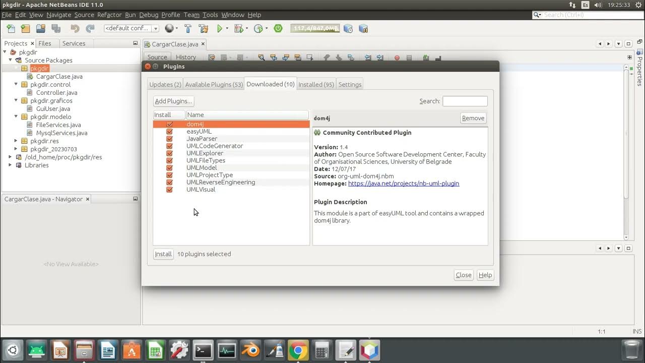 Netbeans java Crear Diagrama de clases UML - YouTube
