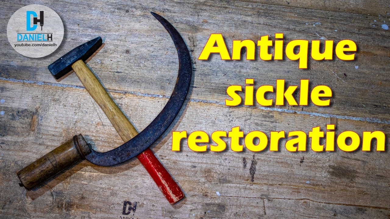 Antique Rusty Sickle Restoration - YouTube