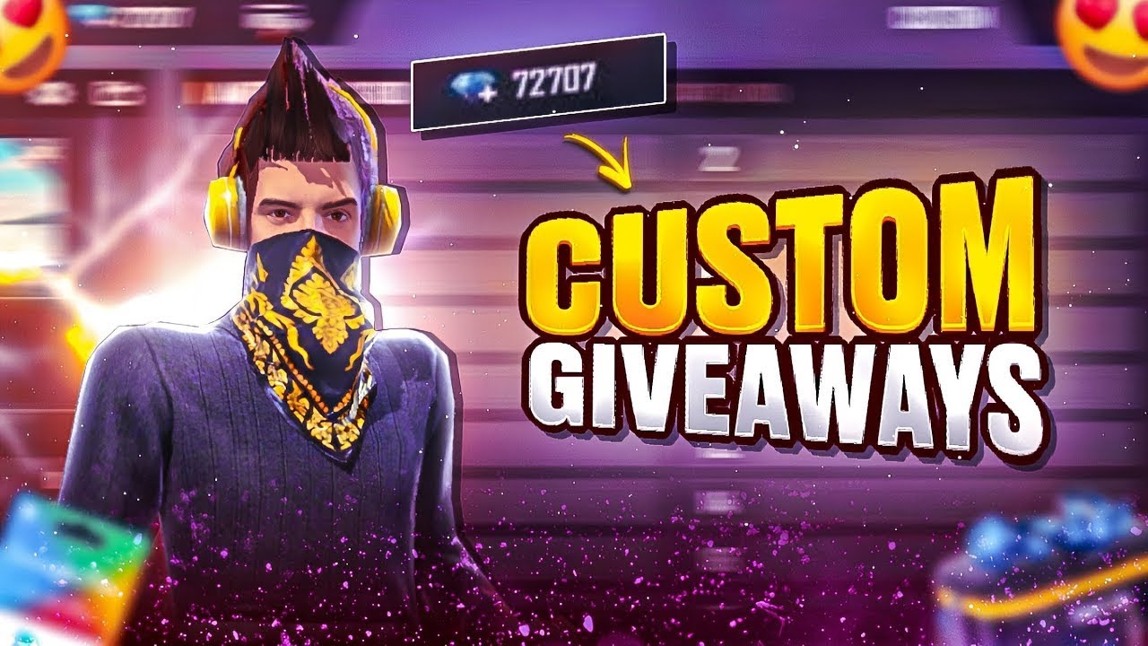 FREE FIRE LIVE CUSTOM ROOM GIVEAWAY | FF LIVE TEAM CODE GIVEAWAY | FF ...