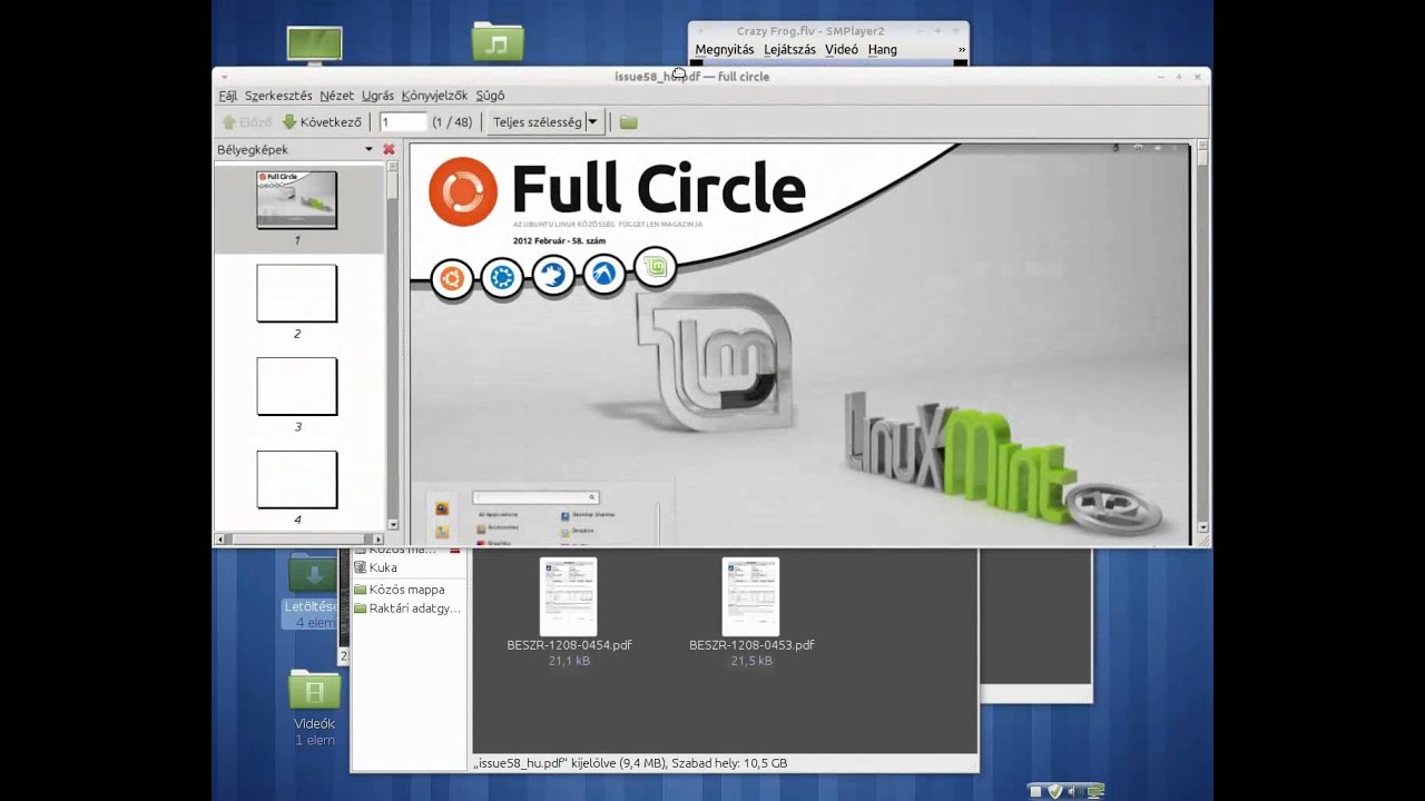 LMDE + MATE + COMPIZ + CAIRO-DOCK - YouTube
