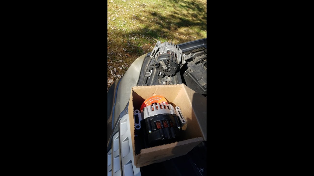 2011 MERCEDES BENZ ML350 ALERNATOR CHANGE - YouTube