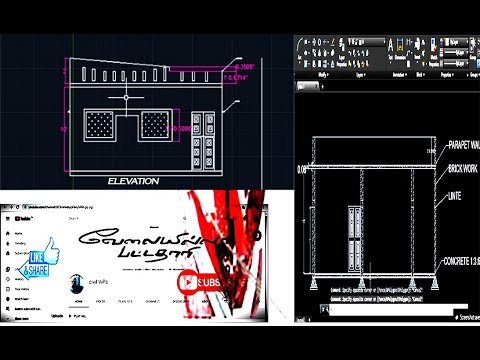 How to draw elevation in autocad|part3 - YouTube