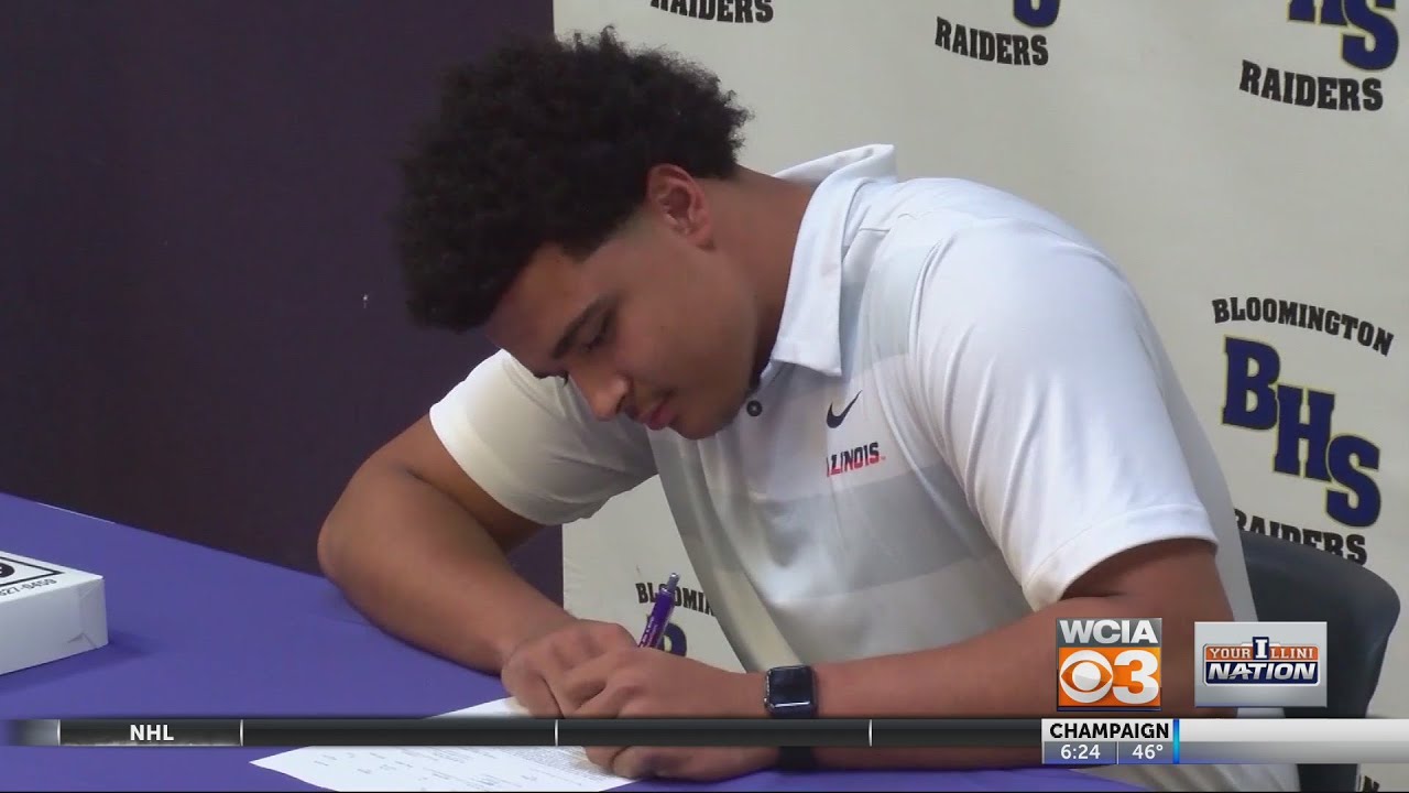 Bloomington High School student Griffin Moore signs with Illini ...