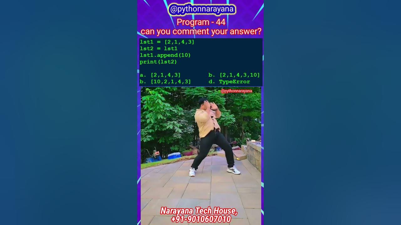 Python Basic Program - 44 - YouTube