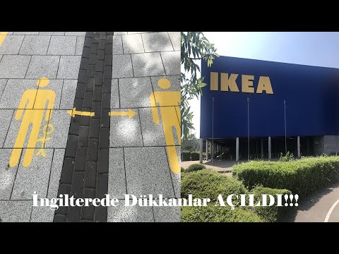 İNGİLTERE'DE MAĞAZALAR AÇILDI!!! IKEAYI GÖRDÜK ŞOK OLDUK😱