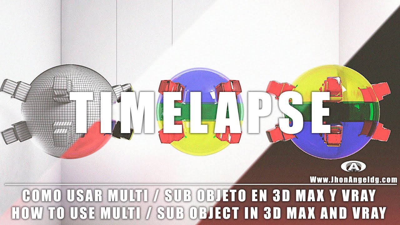 Timelapse - Como usar multisubobjeto en 3D Max y Vray // How to use ...