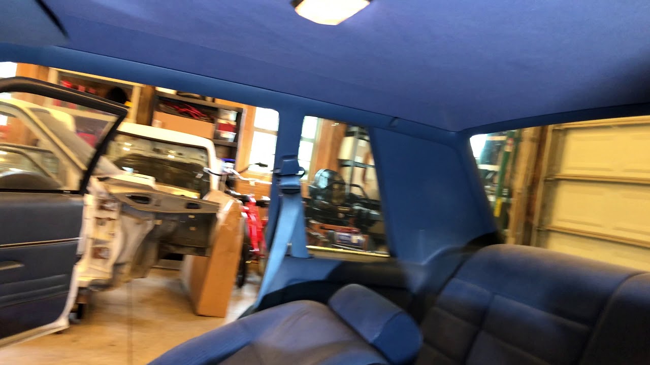 1986 Fox Mustang Interior - blue - YouTube