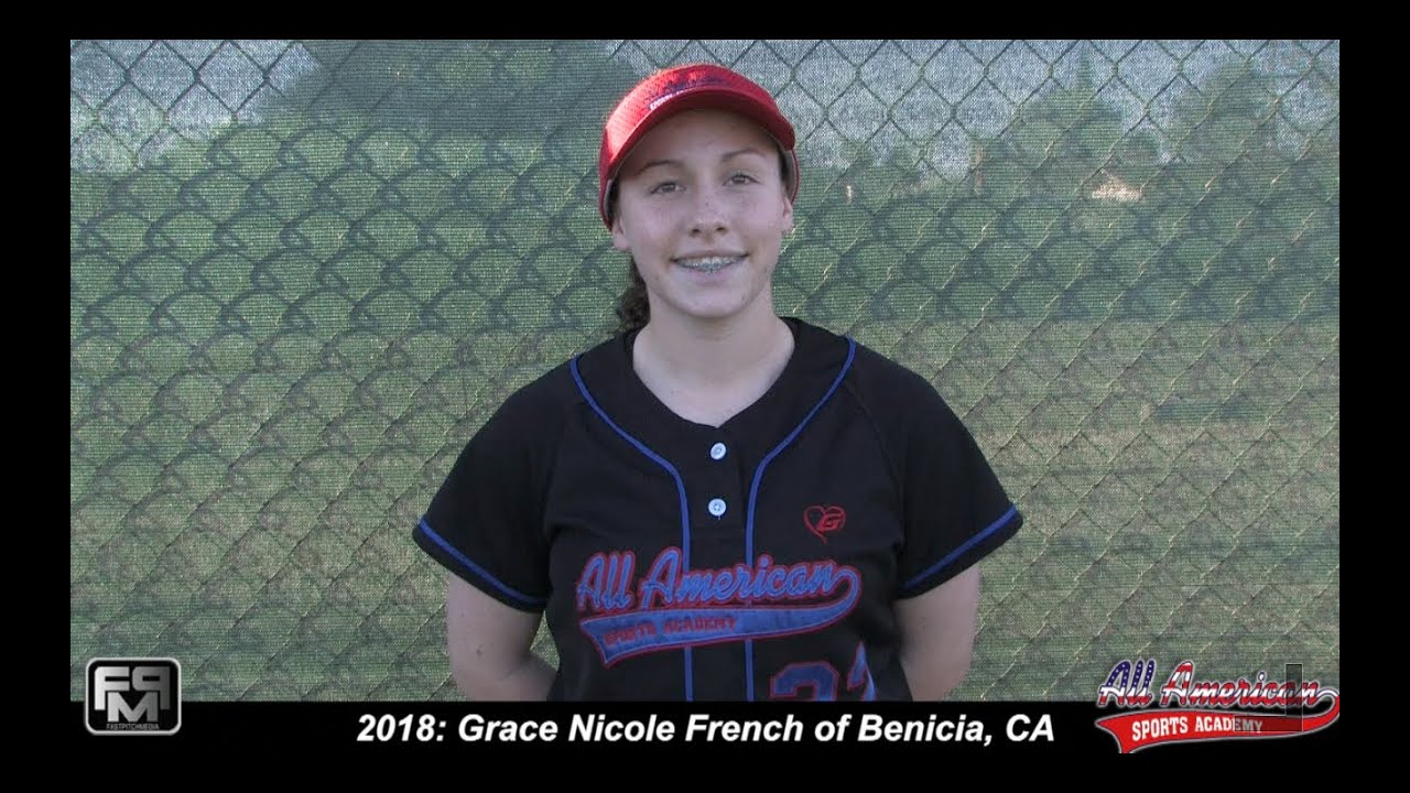 2018 Grace French Pitching and 2nd Base Softball Skills Video - YouTube