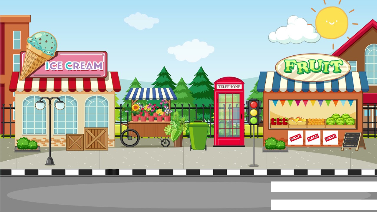 Cartoon Background Video FREE : พื้นหลัง สื่อการสอนออนไลน์ - YouTube