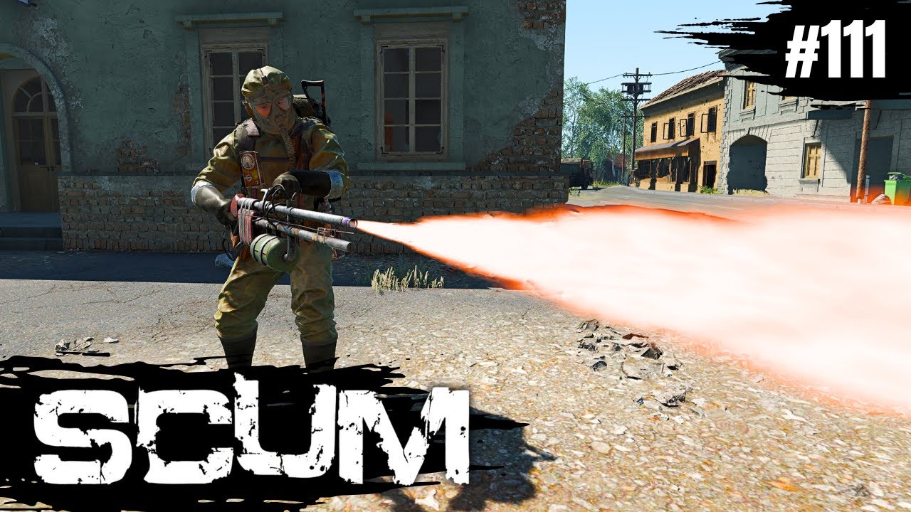 SCUM ⛓️ 111: Flammenwerfer Test-Rösten | SCUM 1.0 | Gameplay Deutsch ...