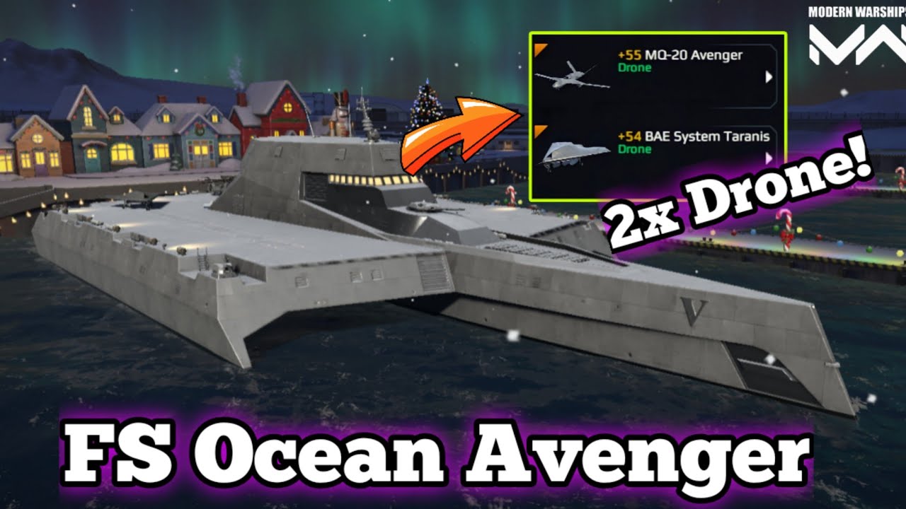 FS Ocean Avenger - Destroyer dengan 2 drone | Modern Warships - YouTube