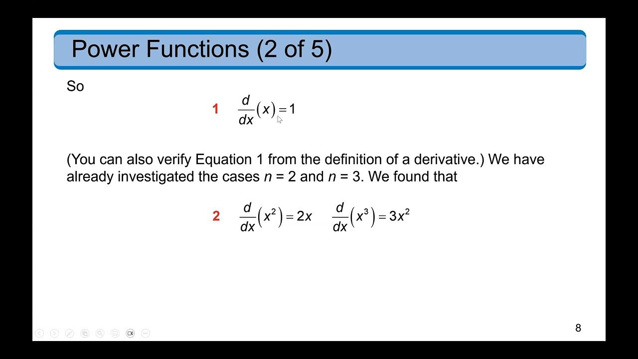 Calculus: Derivatives or differentiate of constant function, power function, and polynomial ...