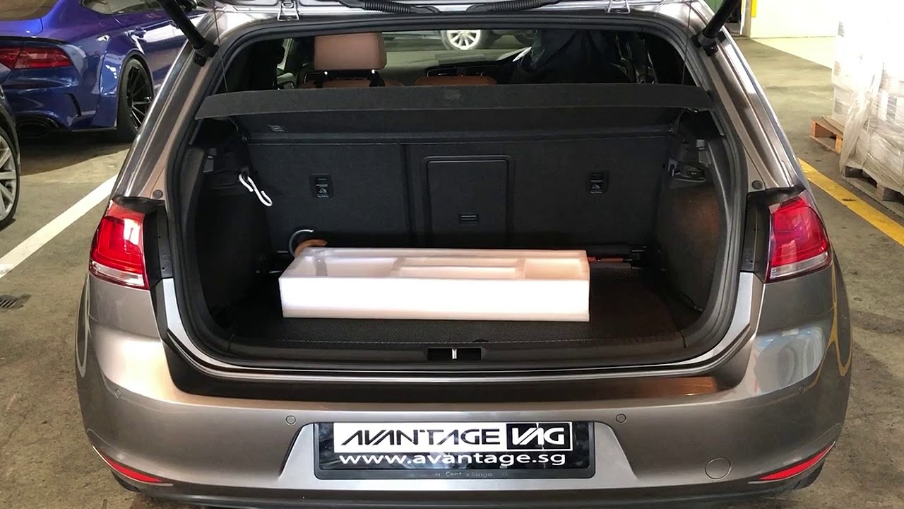 VW Golf mk7 - Aftermarket auto tailgate kit - YouTube