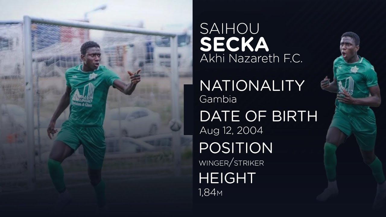 Saihou Secka Akhi Nazareth FC Winger/Striker 2022/2023 - YouTube