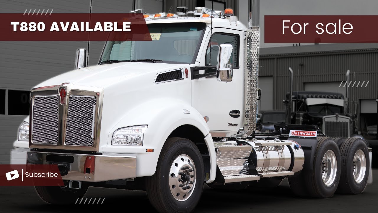 Kenworth T880 On the ground and available - YouTube
