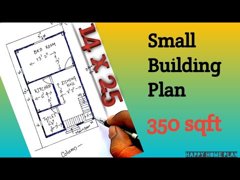 14x25 Building Plan ll 350sqft plan ll House Plan ll 14x25 floor plan ...
