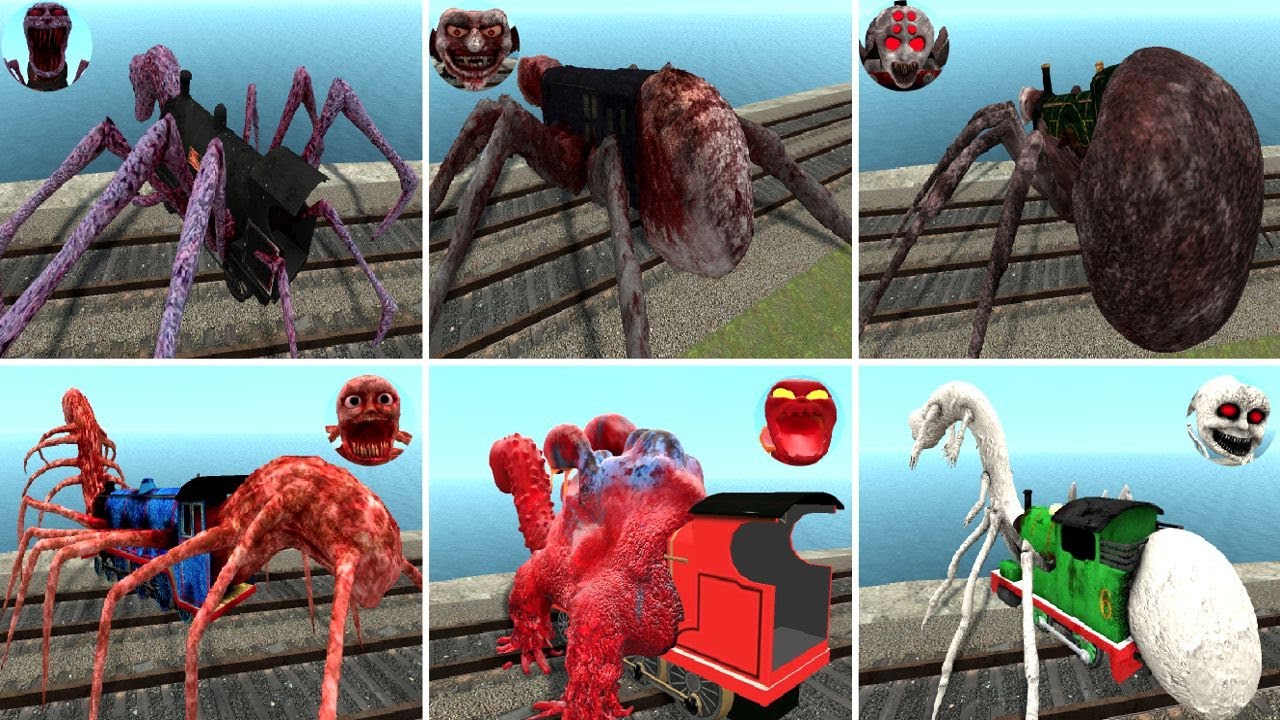 I BECOME MONSTER: JAMES TRAIN, PERCY TRAIN, DIESEL TRAIN, EMILY TRAIN ...