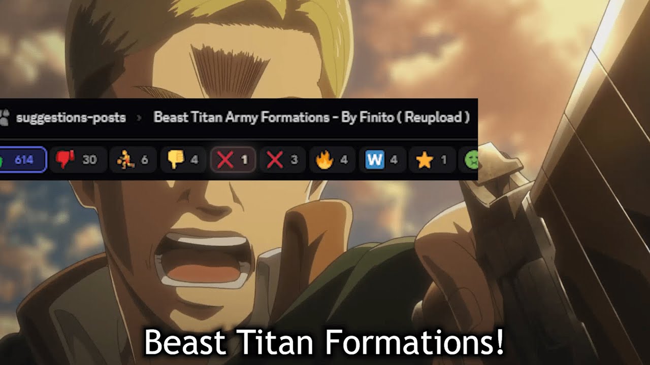 Beast Titan Formations COMPLETE SERIES! | AOT: Freedom War - YouTube