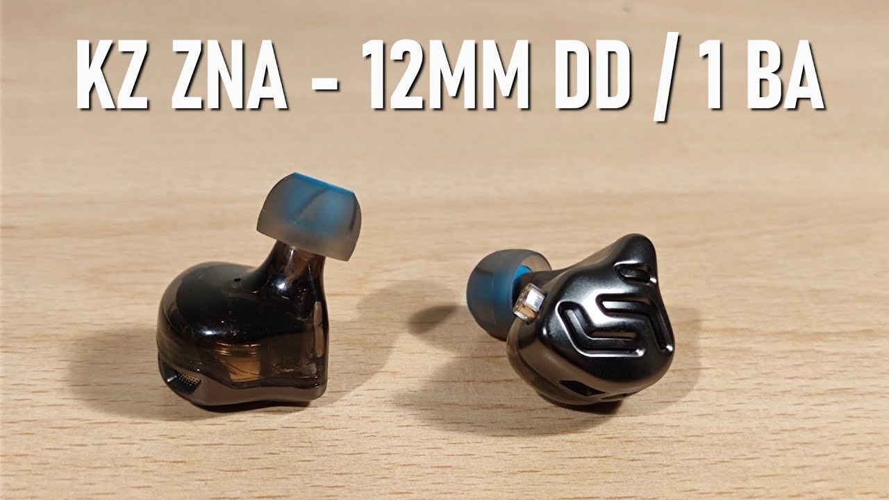 KZ ZNA Review - 12mm DD / 1BA Hybrid - YouTube