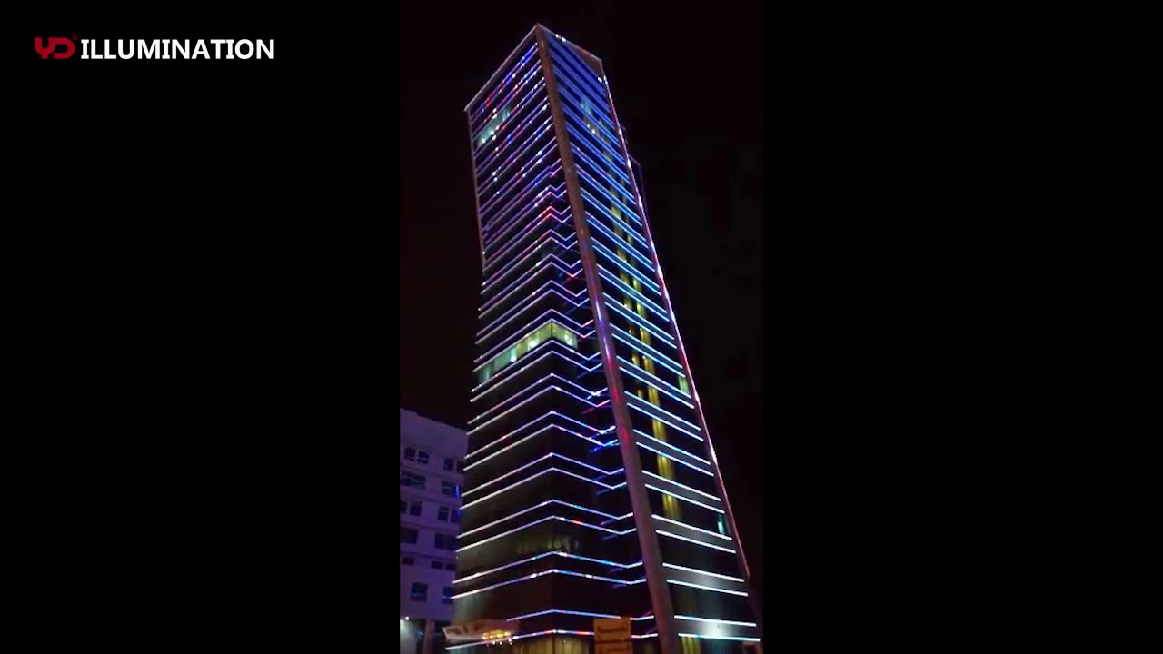 Dream Tower Building Media Facade Landscape Lighting Decoration with ...