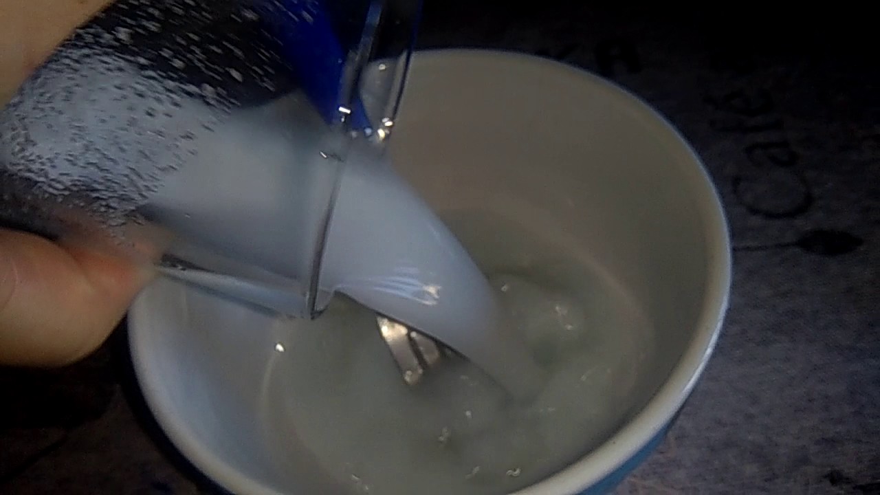 SLIME test avec lessive en poudre - YouTube