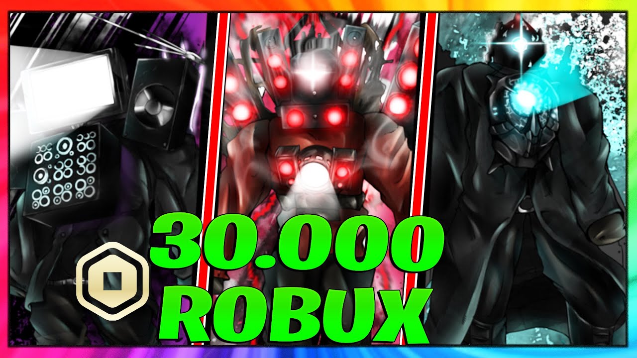 30.000 Robux GG!! skibidi Toilet Defence Gibi Belkide Daha İyi 🚽 Roblox ...