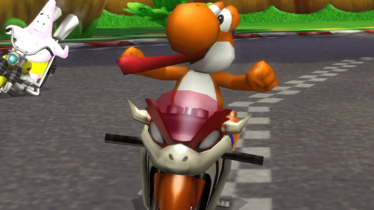 Yoshi on Flame Runner in Mario Kart Wii - YouTube