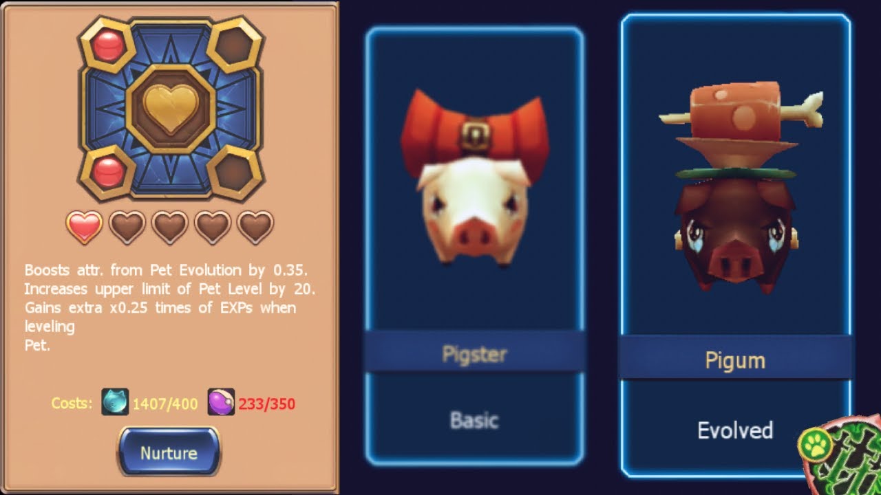 Sword of Chaos - From Pigster To Pigum - Pet Evolution - Nurture ...