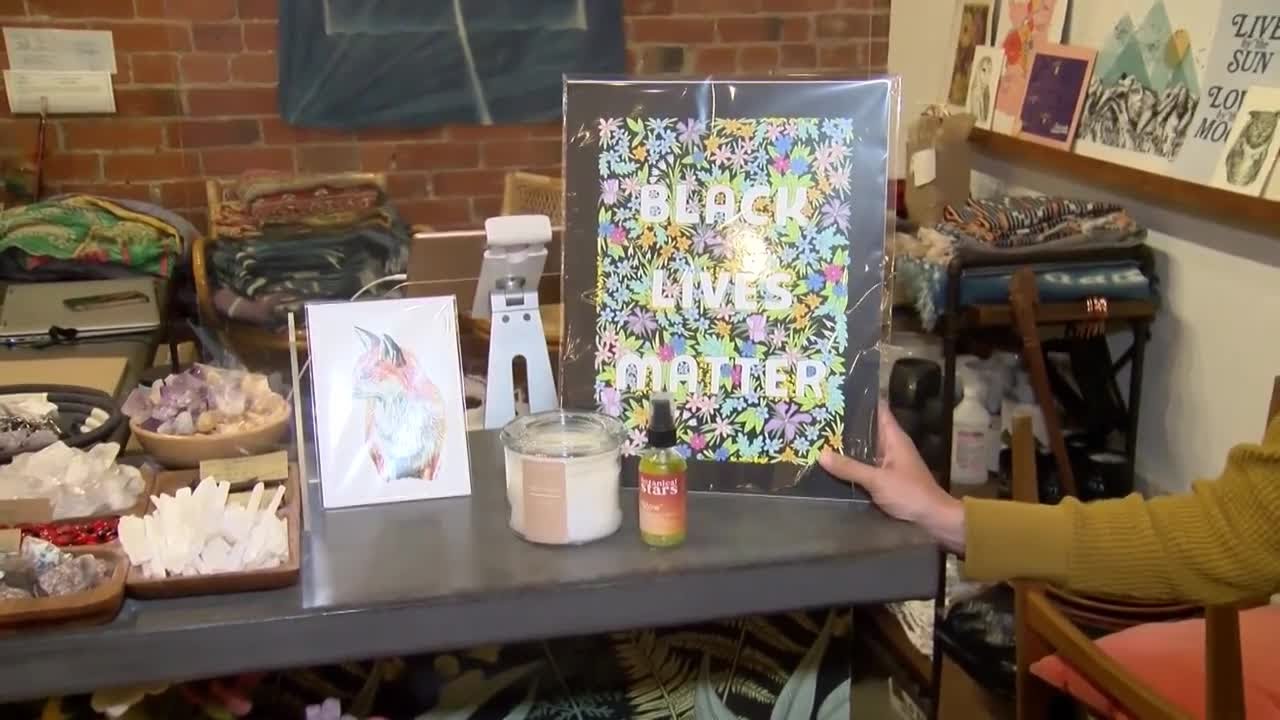 Local artist displayers their art on everyday items and supports other ...