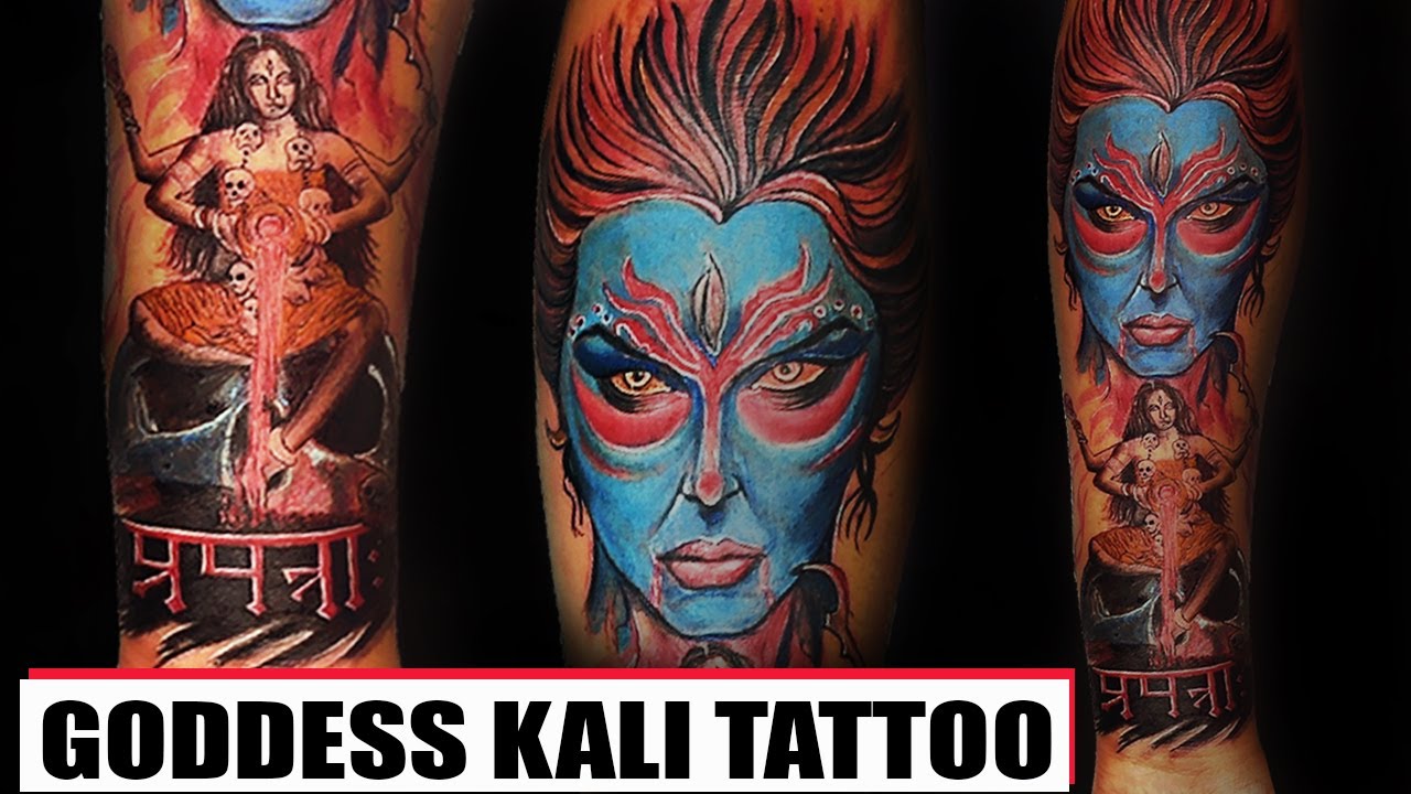 Goddess Kali Tattoo by Raghunandan at ( DarkSpace Tattoos ) - YouTube