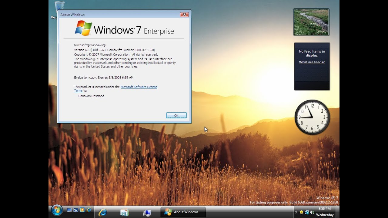 Installing Windows Betas #2: Windows 7 build 6568 - YouTube