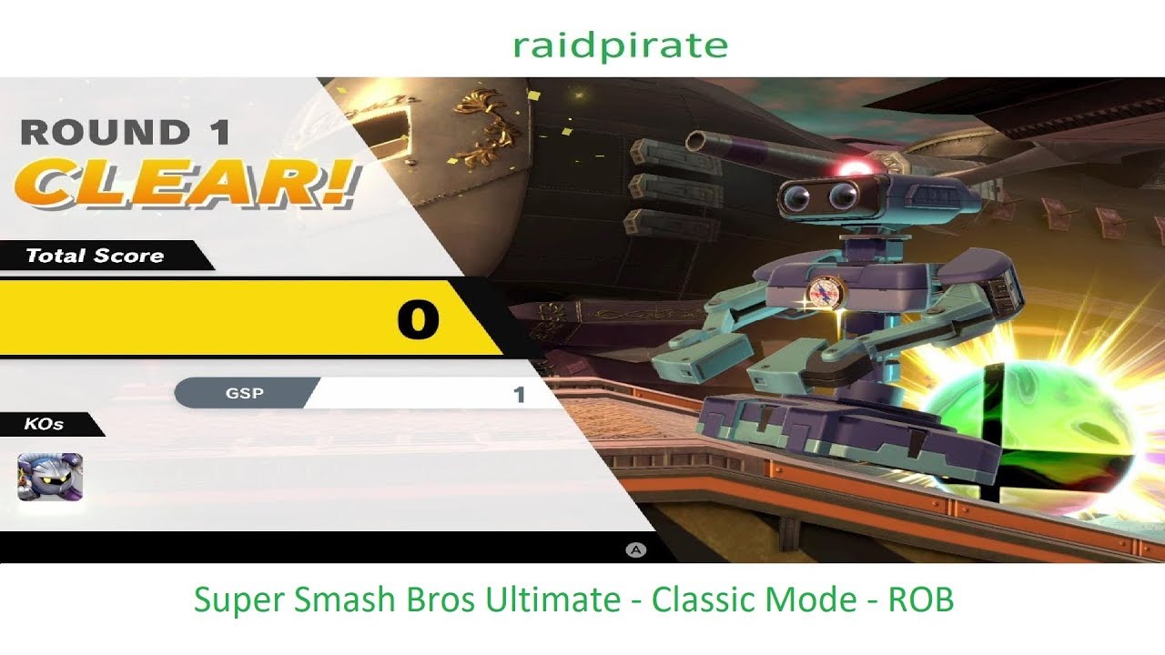 Super Smash Bros Ultimate - Classic Mode - ROB - YouTube