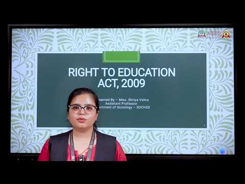 Right to Education (RTE) Act, 2009 – Meaning, Features and Importance | Class 12 Sociology