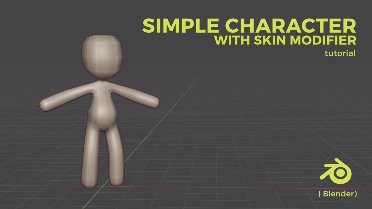 3D Lowpoly Game Character Creation - using Skin Modifier | Blender to ...