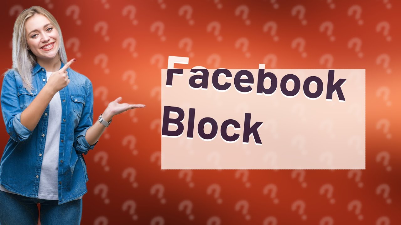 What does a blocked profile look like on Facebook? - YouTube