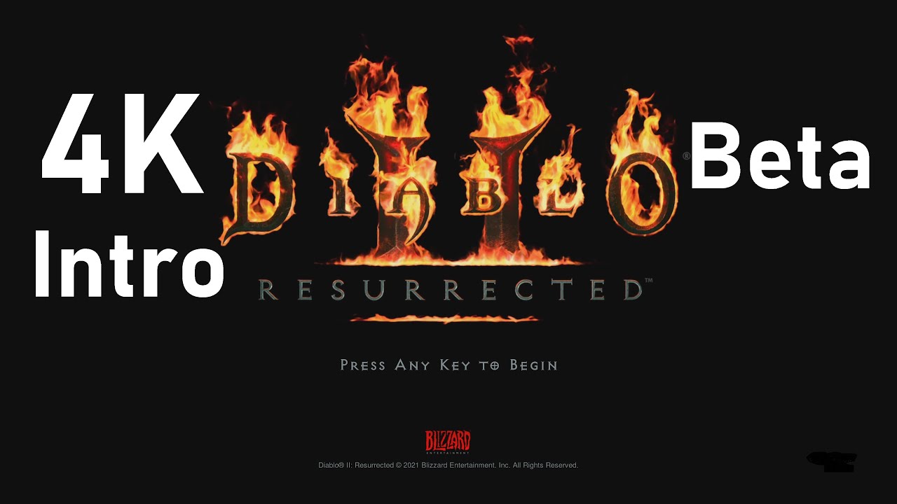 D2R Beta 4K INTRO / Diablo 2 Resurrected Beta - YouTube