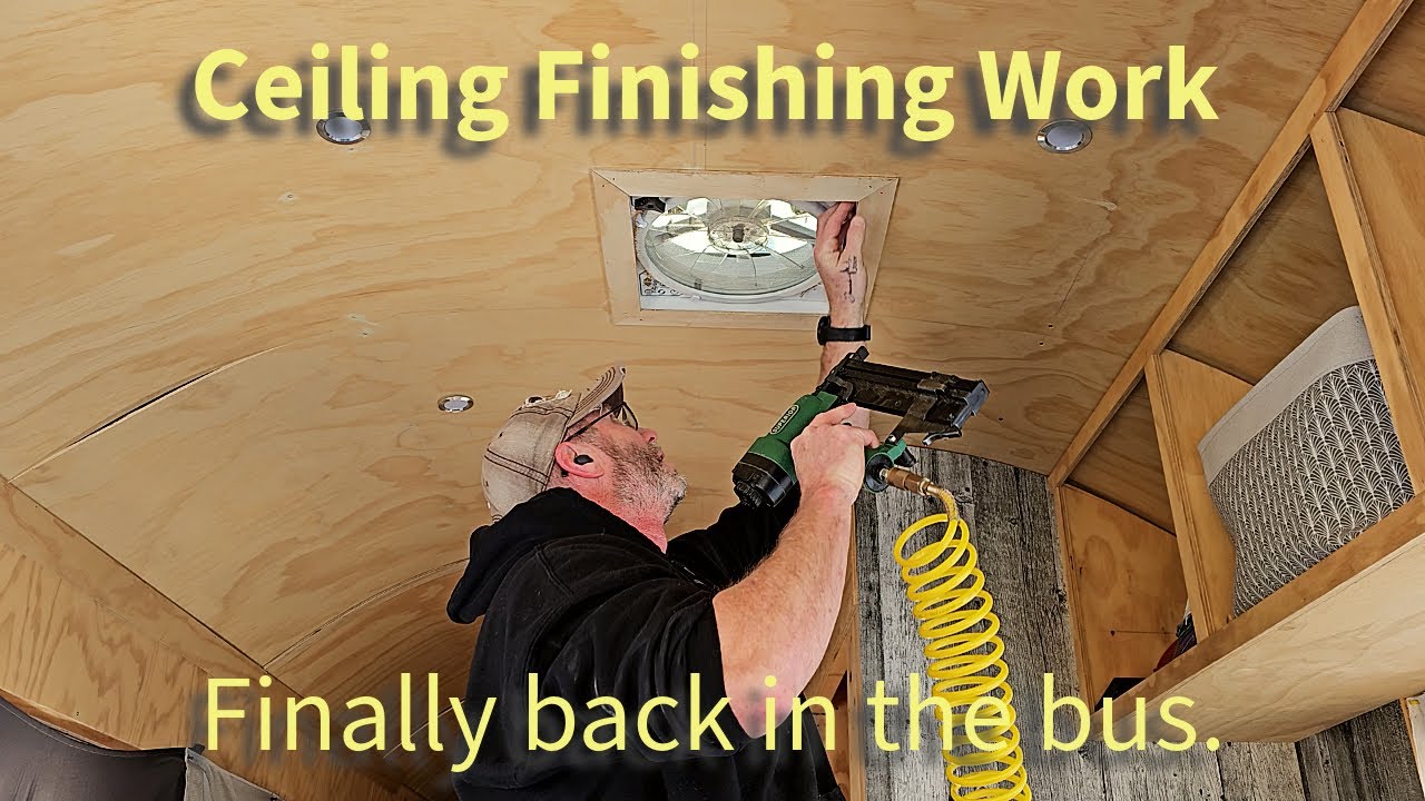 Bus Build Episode 52 - New Tool and Bus Ceiling Work - YouTube