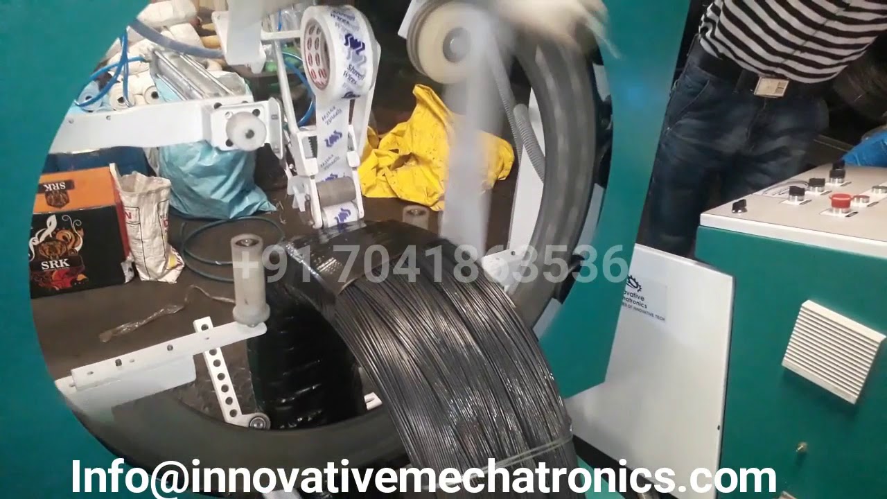 gi wire and binding wire packing machine / vertical coil stretch ...