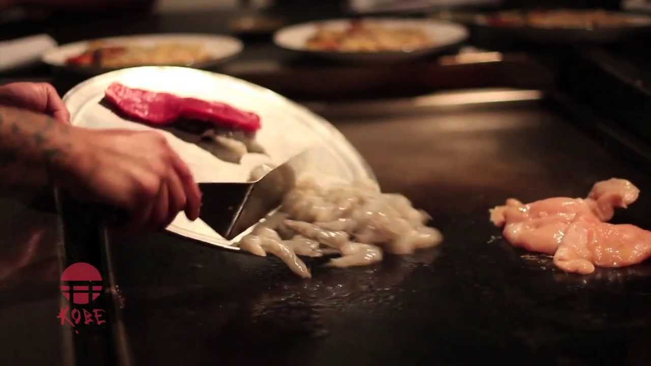 Kobe Japanese Steaks and Sushi (HIBACHI) - YouTube
