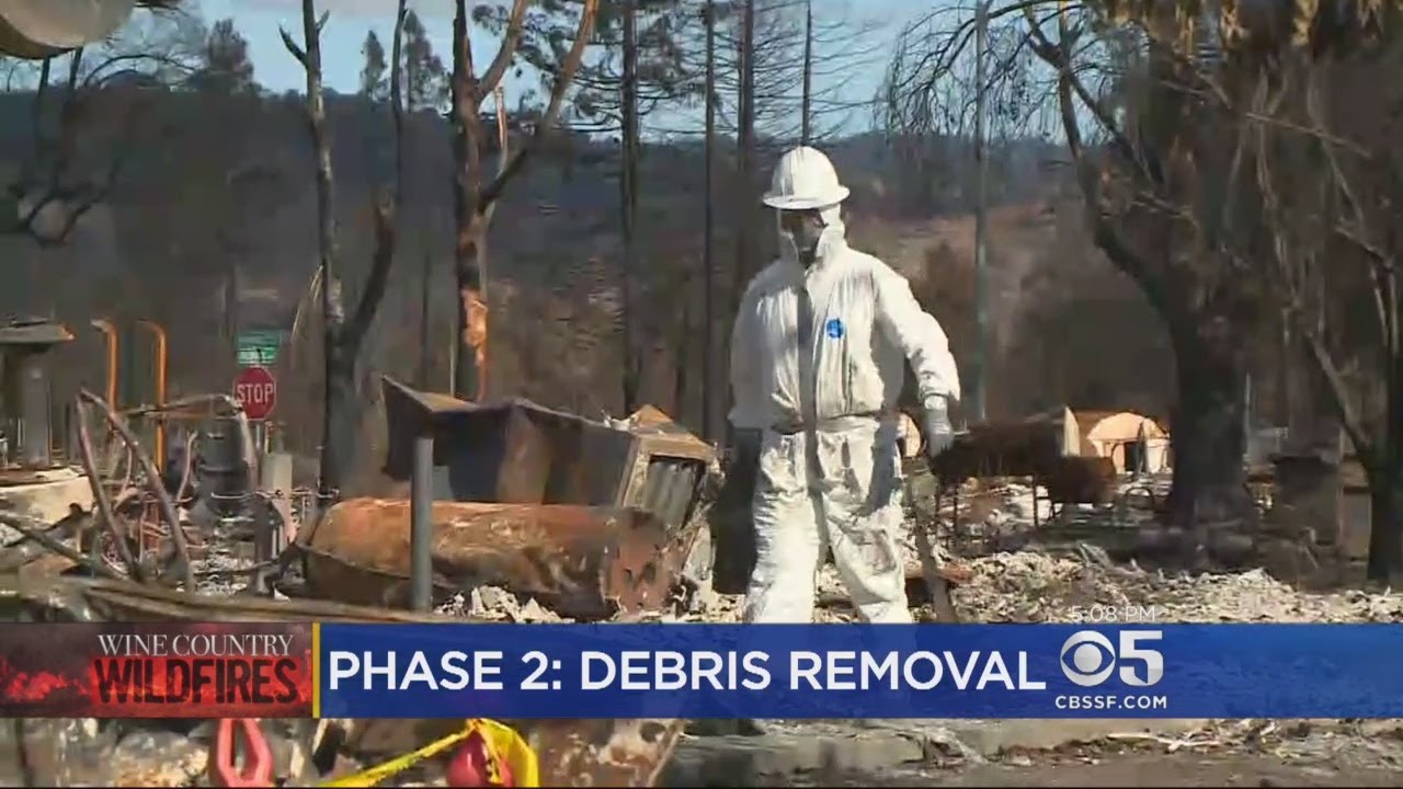Phase 2 Of Fire Debris Removal Gets Underway In Santa Rosa - YouTube