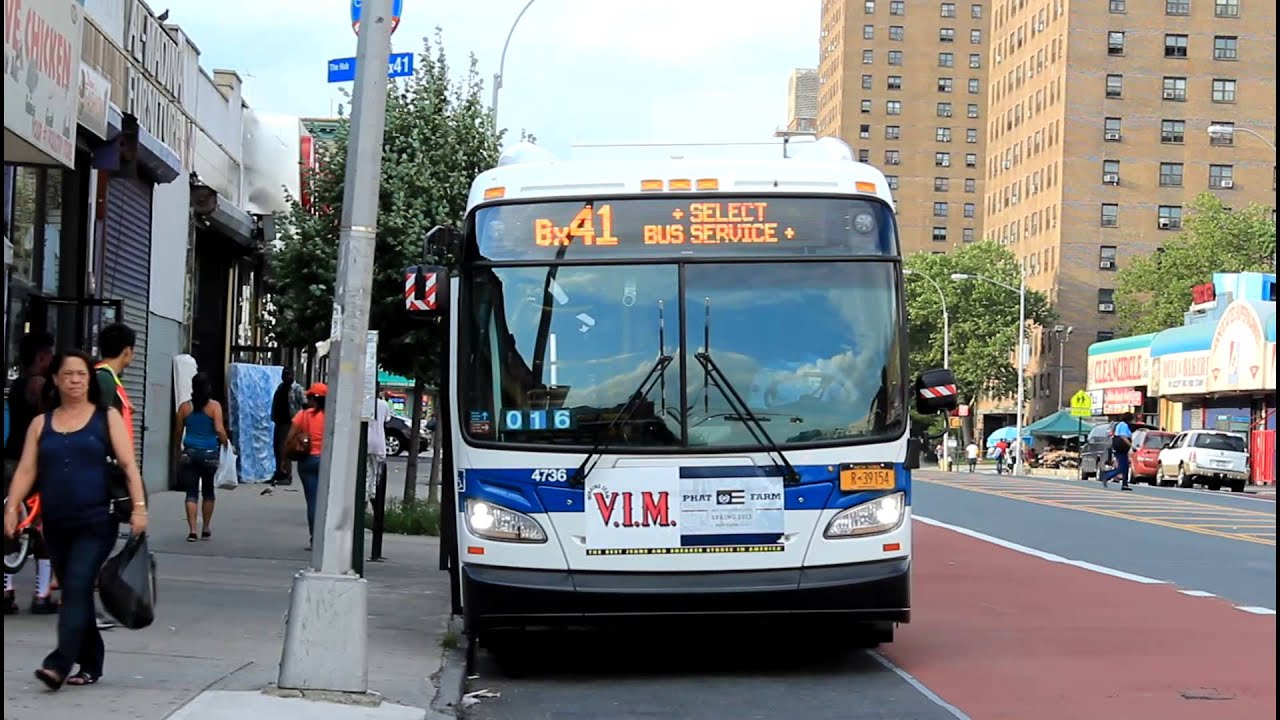 MaBSTOA Bus: XD60 [#4736] Bx41 +SBS at Webster Ave & E. 167th St - YouTube