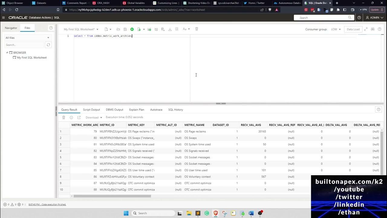 Feature request - Expose the Database Actions SQL interface within your ...
