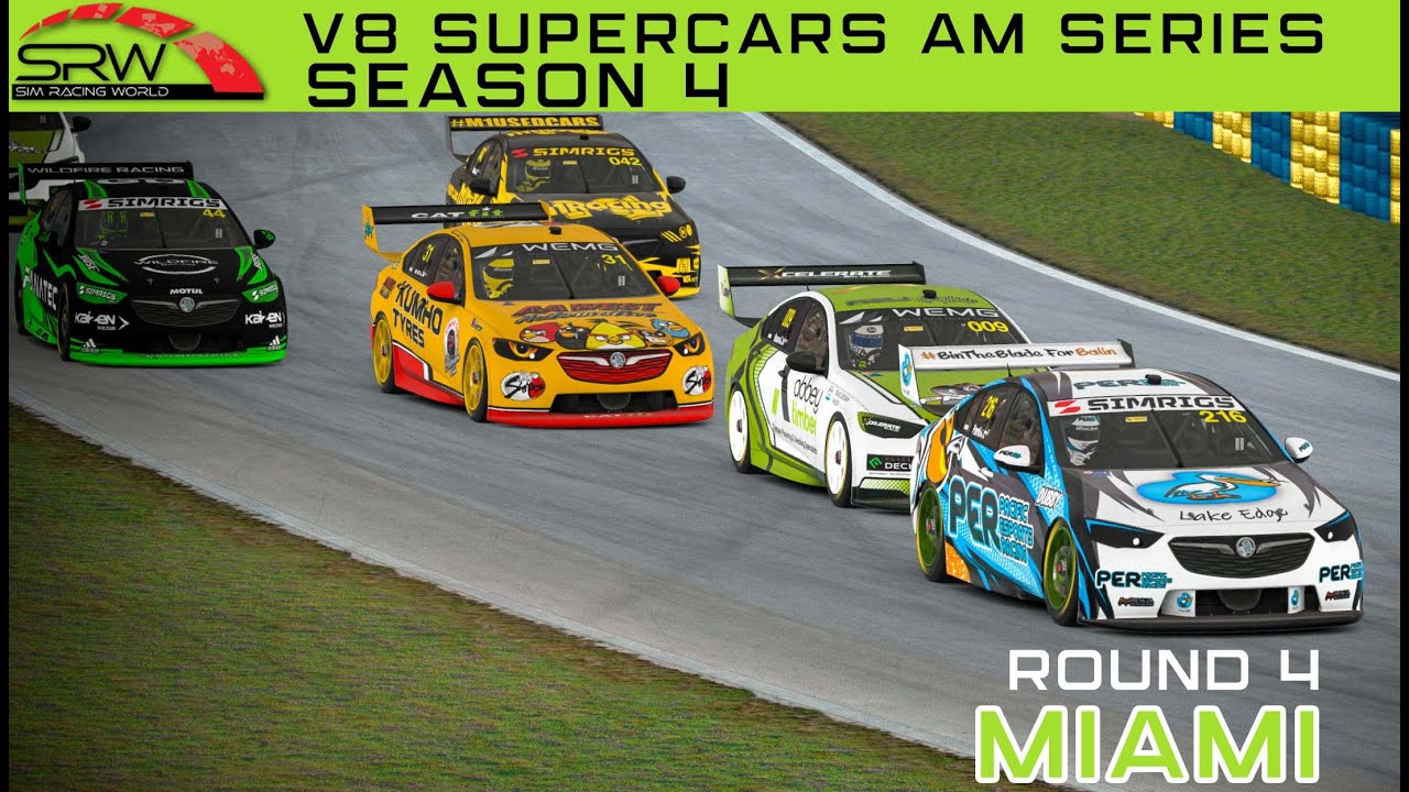 SRW V8 Supercars AM Series | S4 Round 4 Miami - YouTube