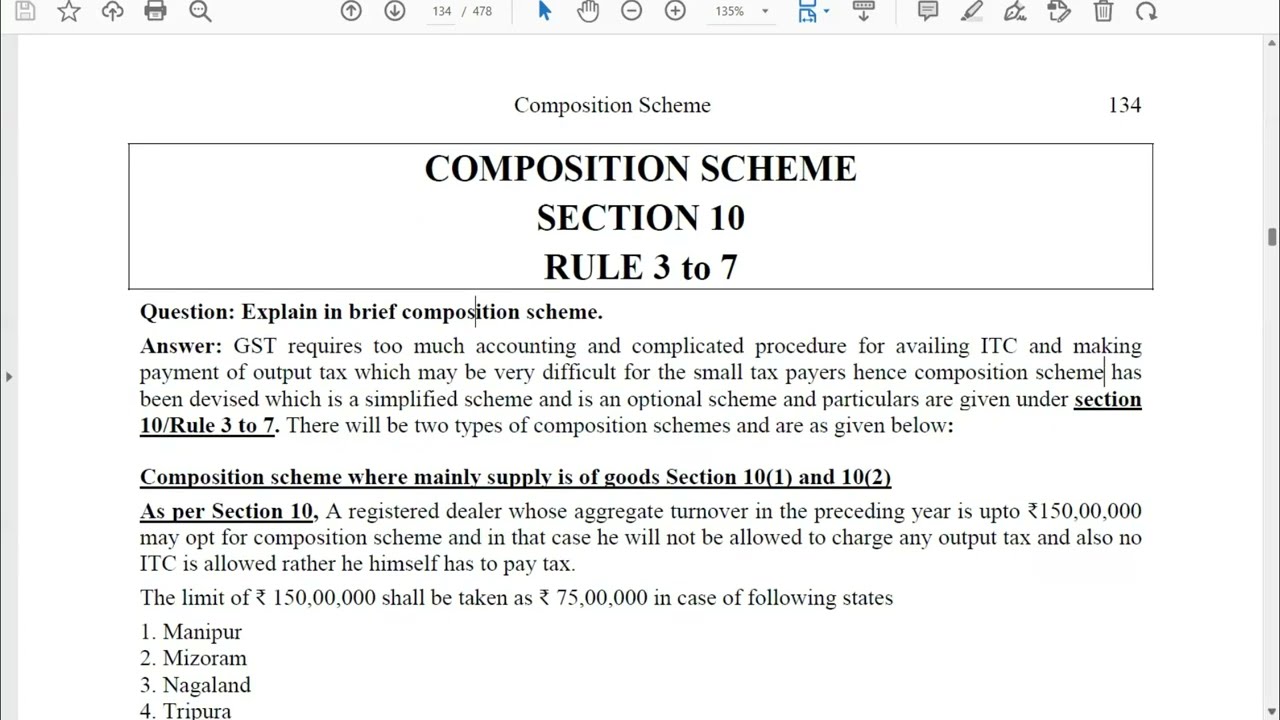 GST COMPOSITION LEVY CLASS 1 PART 1 - YouTube