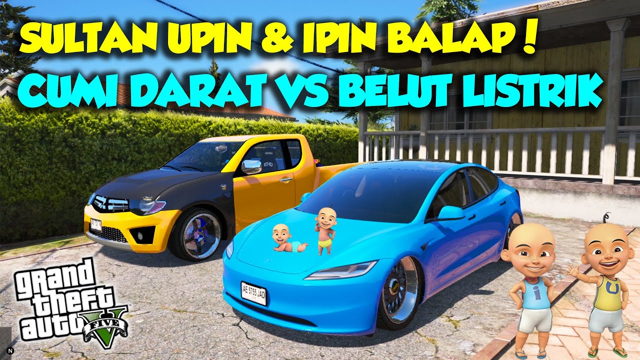 MODIF MOBIL LISTRIK TERKENCANG DUNIA TESLA MODEL 3 BELUT LISTRIK - GTA ...