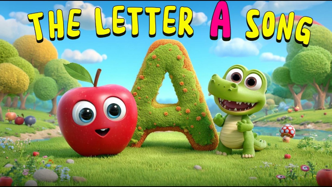The Letter A Song | Learning the Letter A All Around Us | ABC Alphabet ...