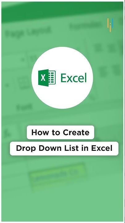 🔥 How To Create Drop Down List In Excel Shorts Simplilearn Youtube