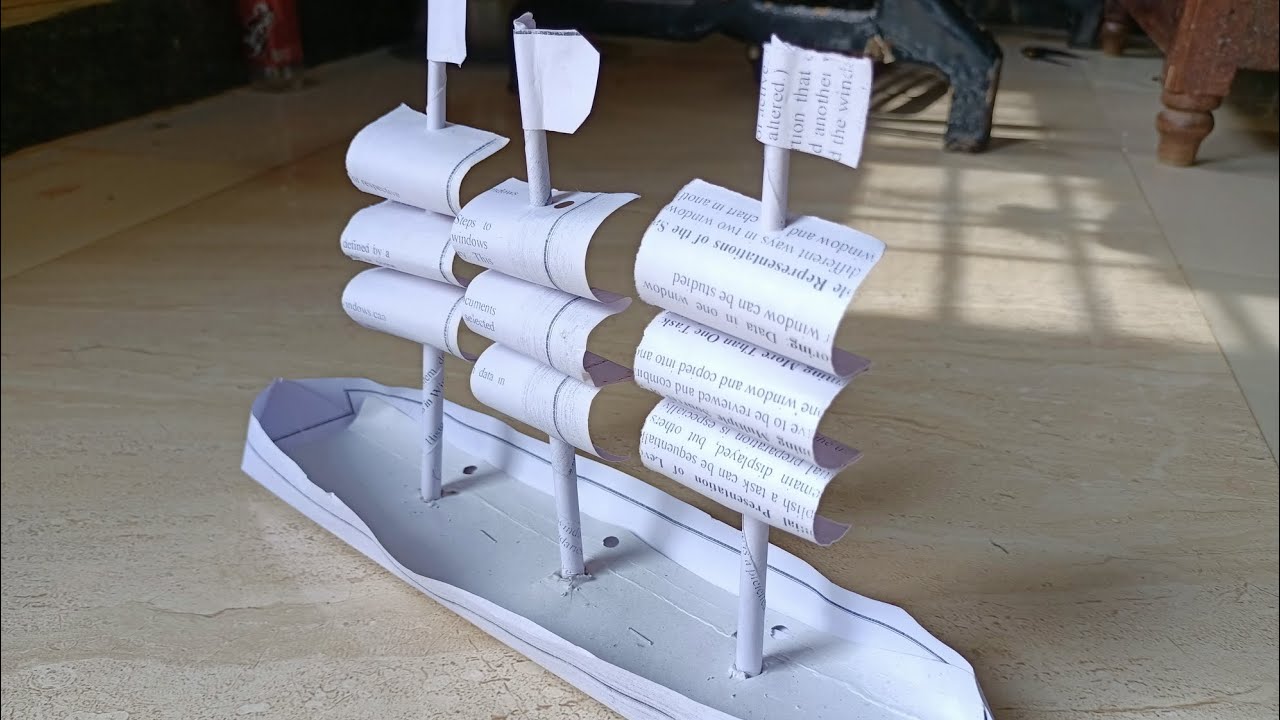 How to make paper ship by kid | DIY private ship | Origami ship | paper ...