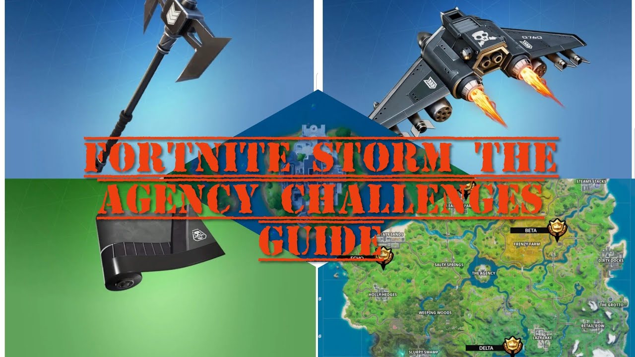 FORTNITE STORM THE AGENCY CHALLENGES GUIDE - YouTube