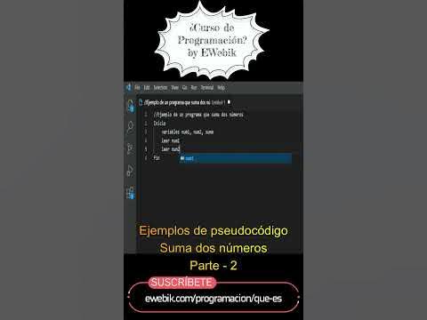 ⚡ Ejemplo de Pseudocódigo para Sumar dos Números Parte 2 | Curso Básico ...